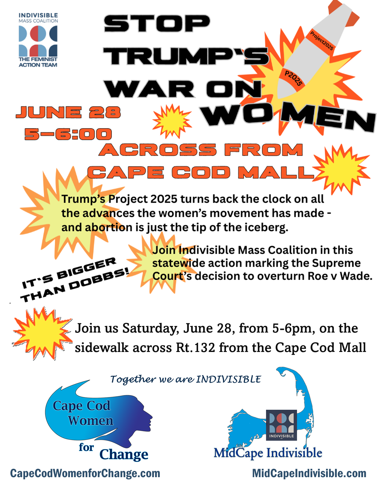 PROTEST FOR WOMEN’S RIGHTS!! Bigger Than Dobbs II: Stop the GOP War on ...